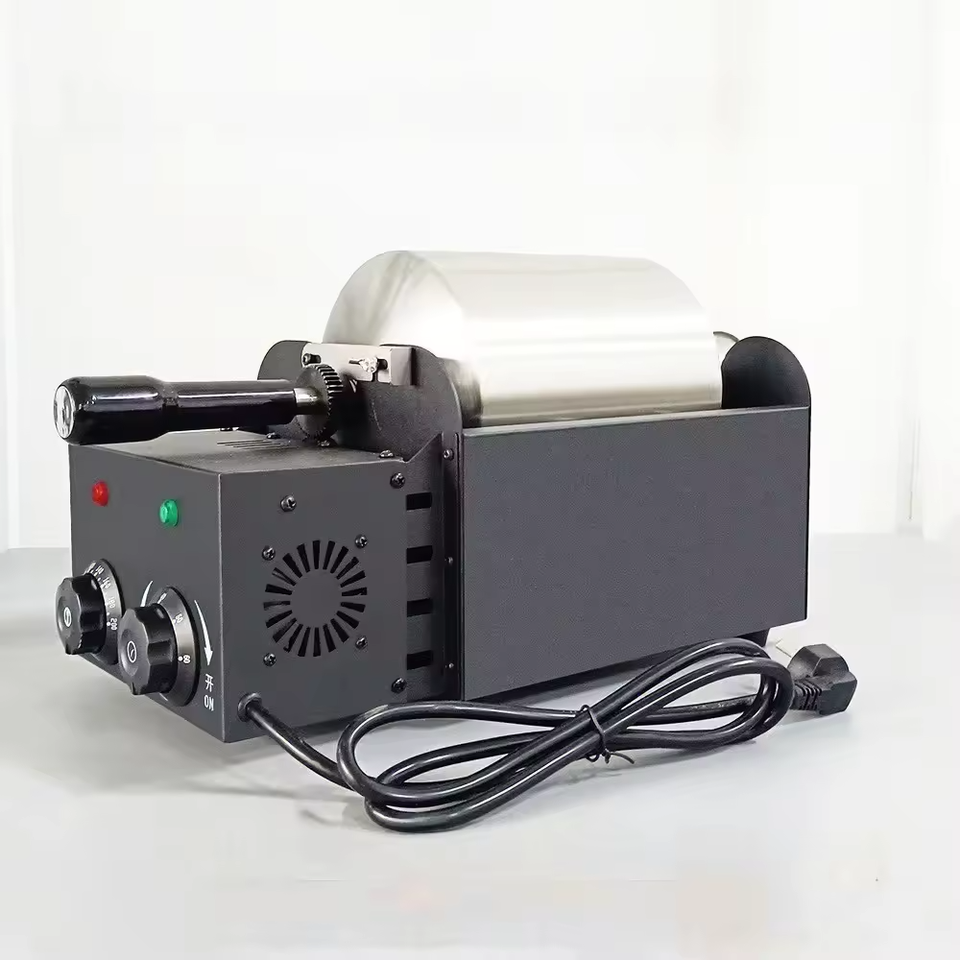 Mini Home Drum Roaster for Coffee Beans Cocoa Seeds Nuts Processing ...