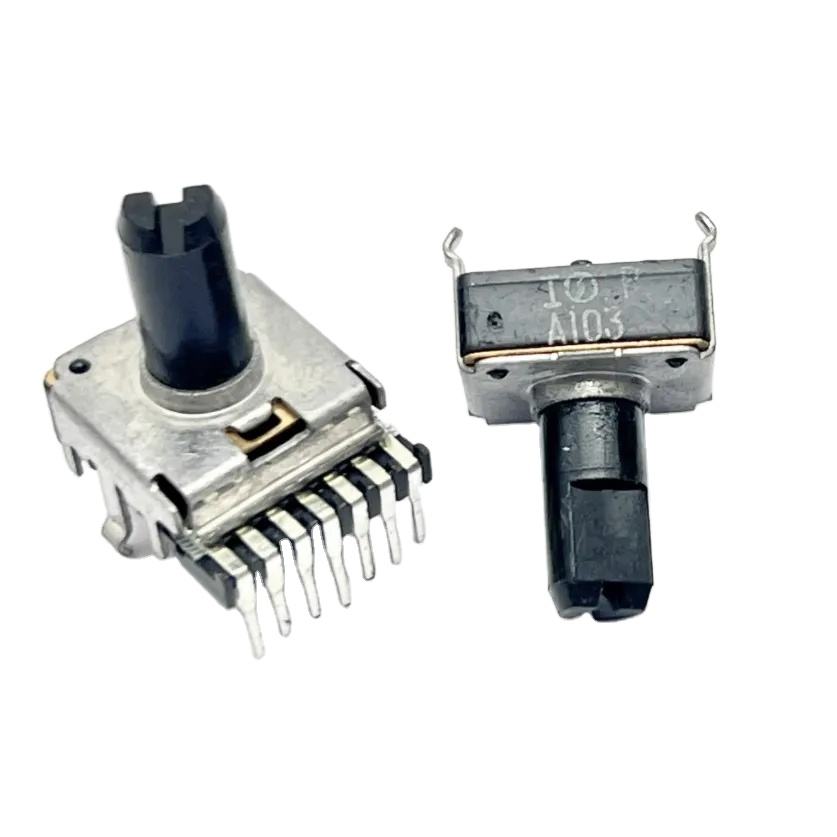 RK14 double coupling potentiometer A10K * 2 axis length 13MM| Alibaba.com