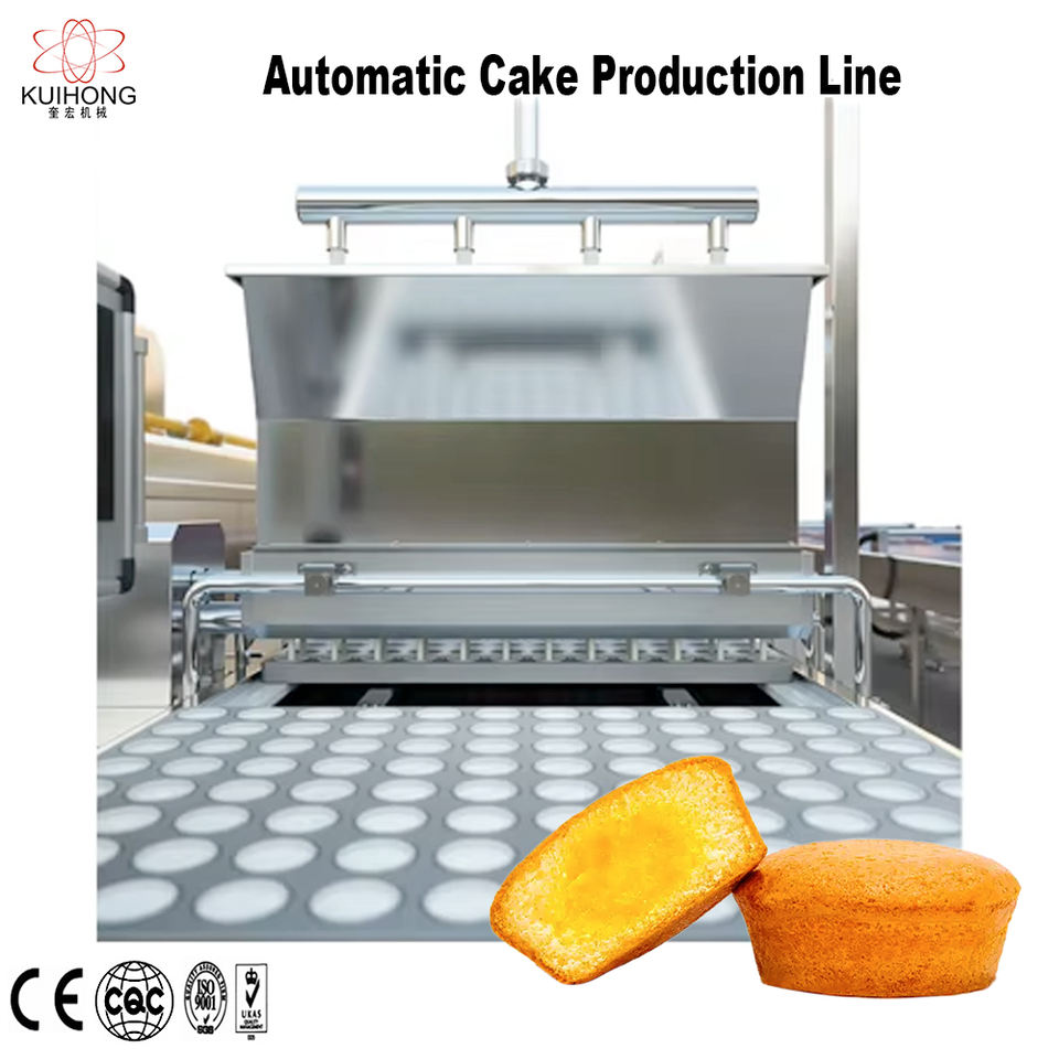 Full Automatic Cake Production Line / Multifunctional and Advanced ...