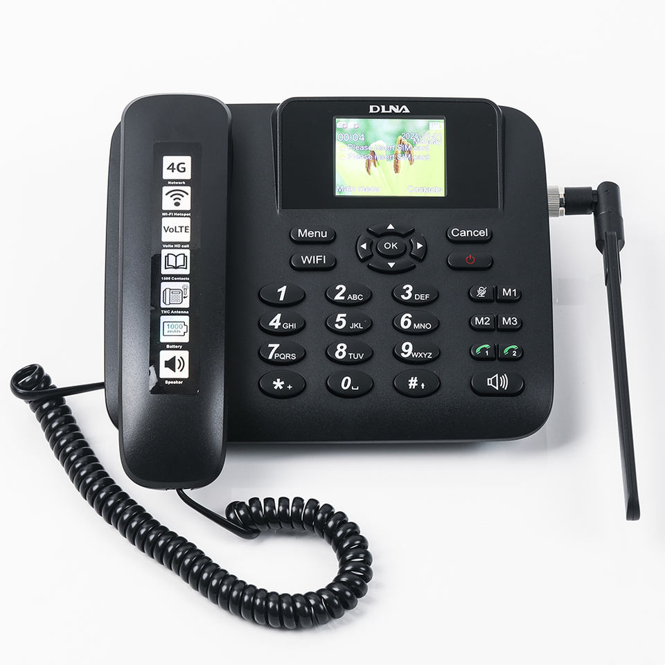 4G GSM Desktop Phone with Landline Features - ZT928D Model Supporting ...
