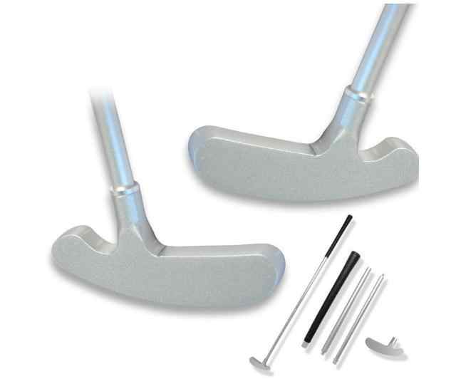 Two Ways 3 Section Golf Putters with Metal Head for Men Kids