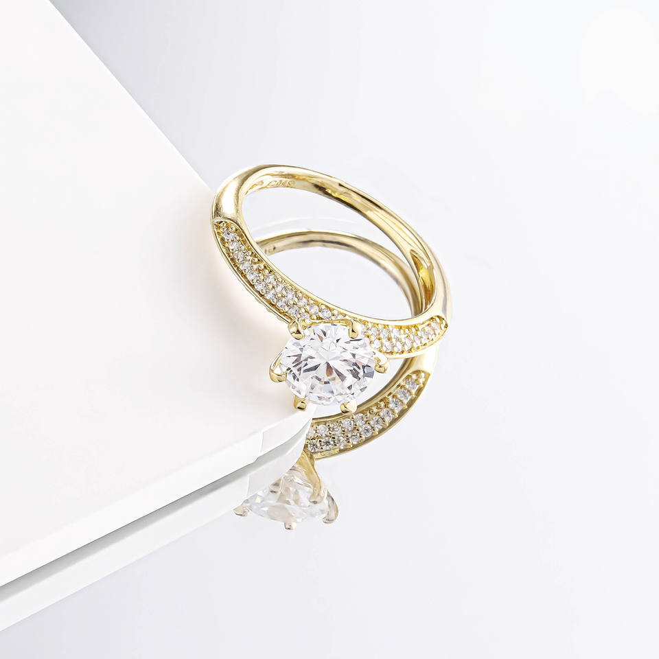 CM Jewelry Customized Fashion Rings 14k Gold Plated
