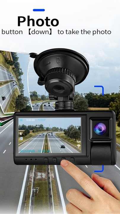 SPY Vehicle Security Car DVR Camera 24H Dash Cam HD 1080P Video ...