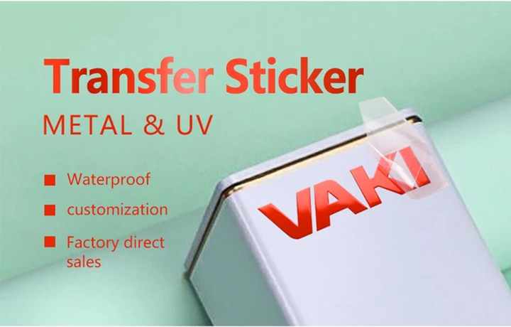 custom printing vinyl uv transfer sticker transparent logo metal ...
