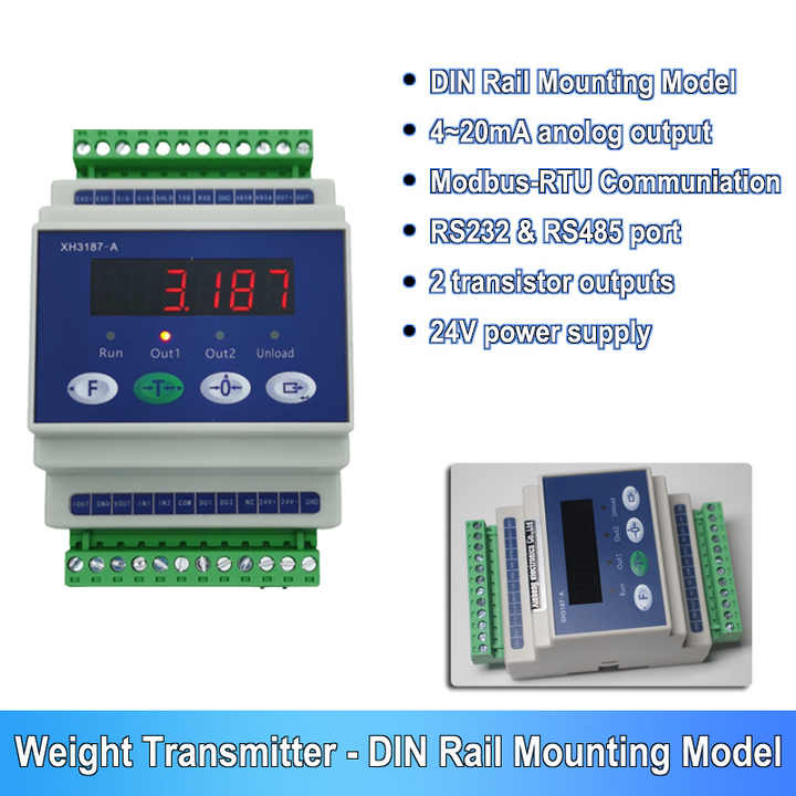 XH3187 DIN Rail Weighing Scale Transmitter - Precision & Custom Support