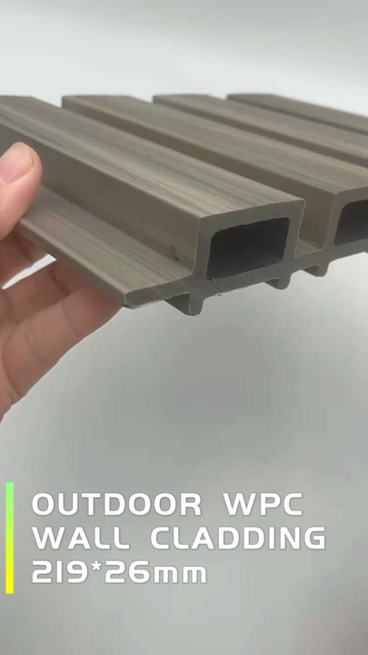 External wpc wall Cladding Great Outdoor Plastic Composite Garden Cladding Exterior Waterproof ...