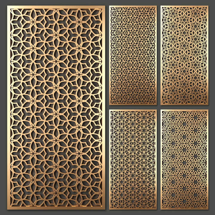 Custom Laser Cut Decorative Metal Screen Panels for WPC