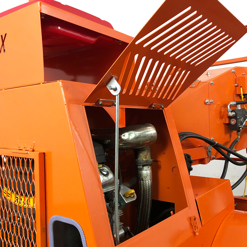 22hp Diesel Engine Wood Crusher Wood Cutting Hydraulic Feeding Wood ...