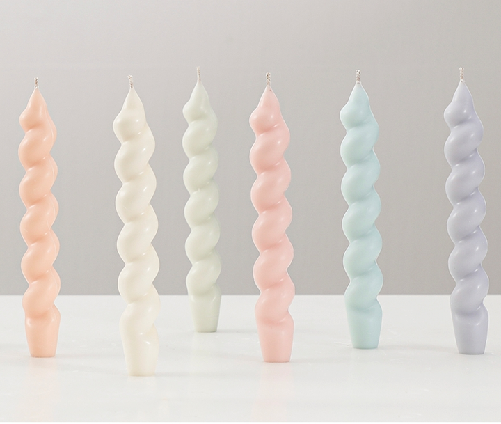 Handmade Colorful Ins Twist Aroma Wax Candle for Christmas Home Decor ...