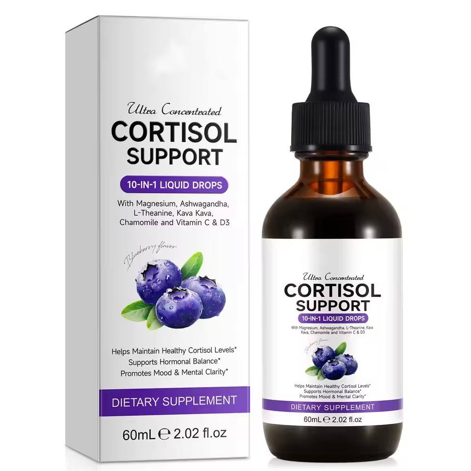 OEM 60ml Cortisol Supplement Liquid Drops Hormone Balance Cortisol ...