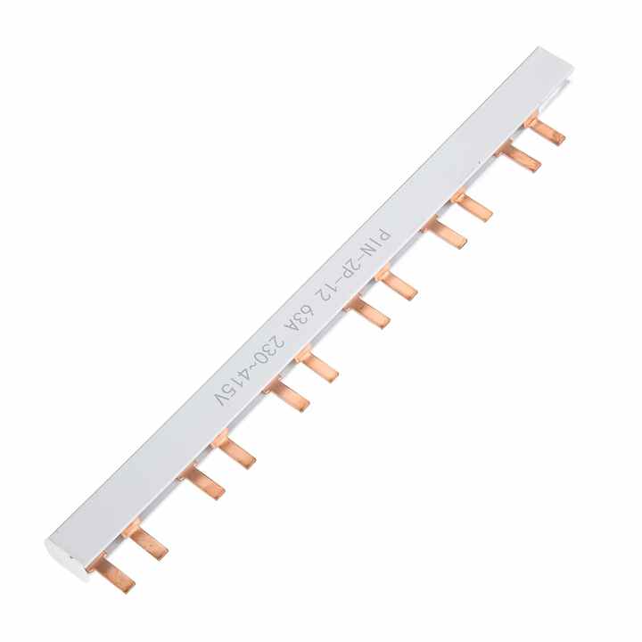 2P 12 Way Circuit Breaker Busbar Pin Type Copper Busbar for Circuit ...