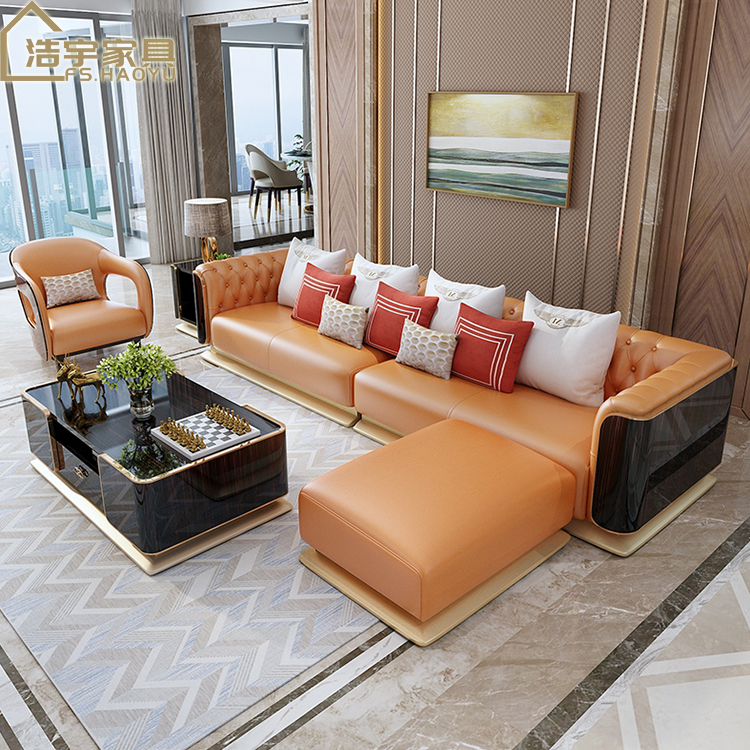 Luxury Leather Lobby Sofas - Durable & Stylish Seating