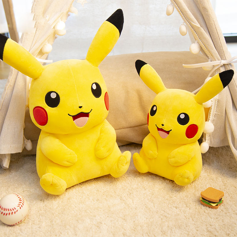 Poke-mon Kawaii Stuffed Toys Cartoon & Cute Plush Dolls Throw Pillow ...