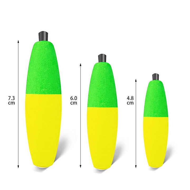 Hard Foam Cigar Float Strike Indicator Trout Slip Fishing Corks Bobbers ...