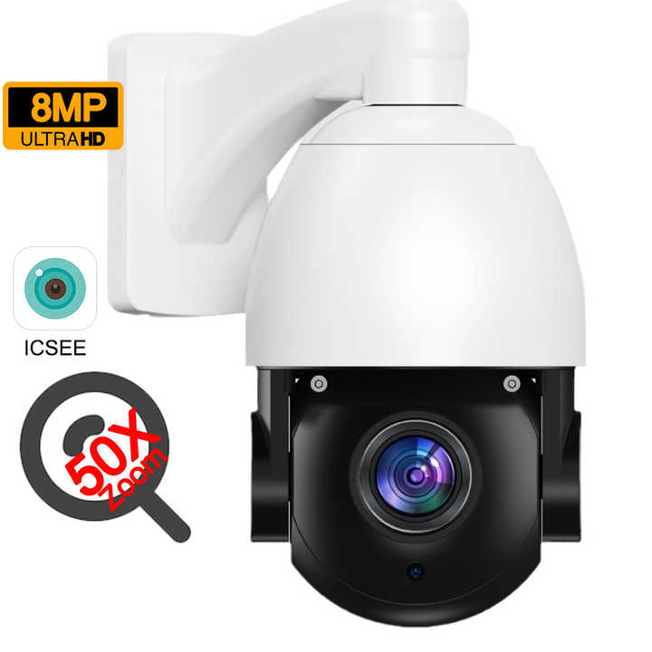 8MP 50X Zoom Farm Wireless Outdoor Camera with PIR Infrared