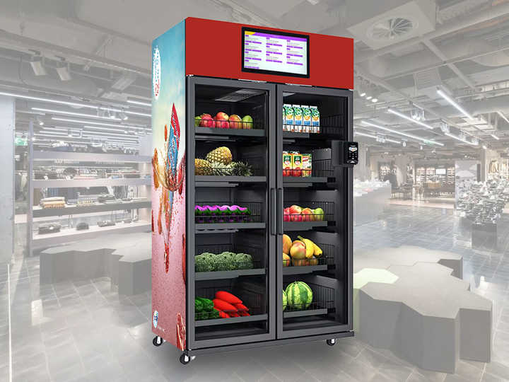 24/7 Hours Unmanned Store Snack Drinks with Refrigerator Huge ...