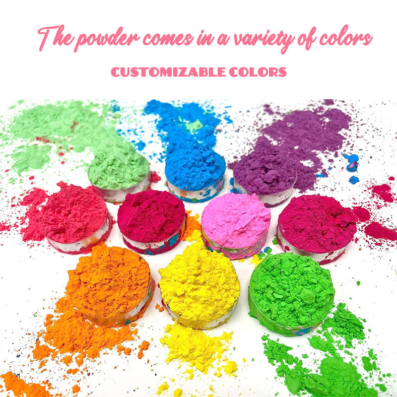 5 Pounds Biodegradable Corn Starch Holi Color Powder Cylinder Packs for ...