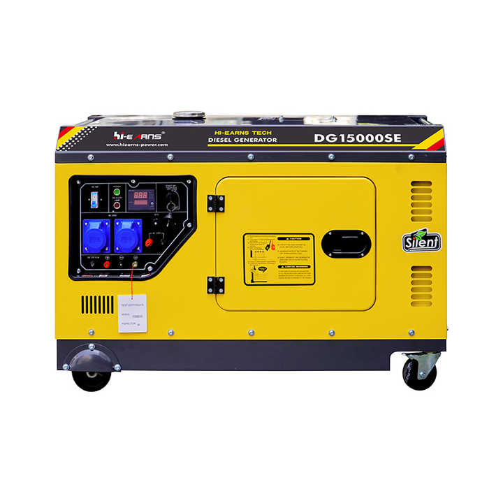 13HP silent type diesel generator DG15000SE 10KW 220V 50Hz Single-Phase ...
