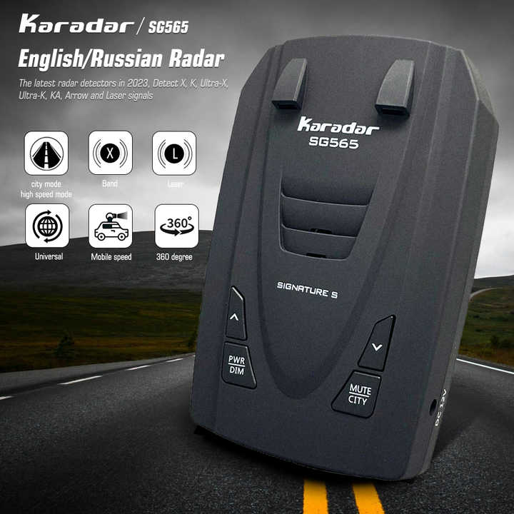 Karadar SG565 Multi-Mode Car Anti Radar Detector with Speed Monitor ...