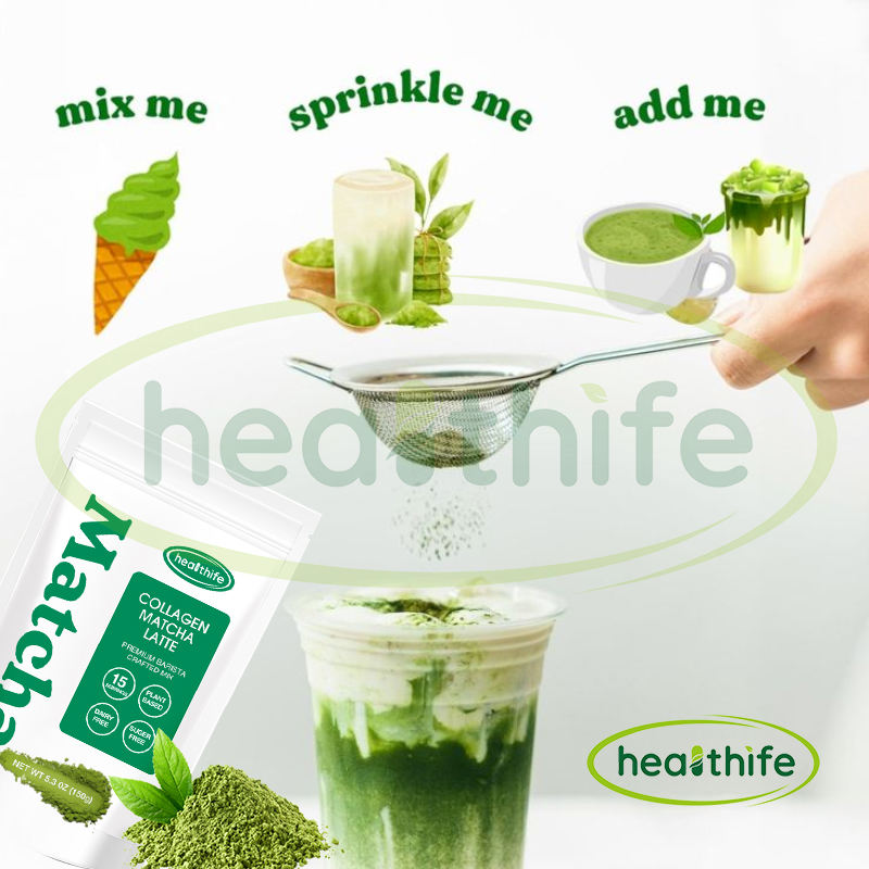 OEM Supplement Matcha Pulver Matcha Green Tea Powder with Collagen ...