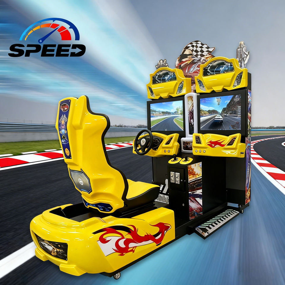 3D Top Speed Arcade Racing Simulator Car Game Machine with 55 Inch LCD ...