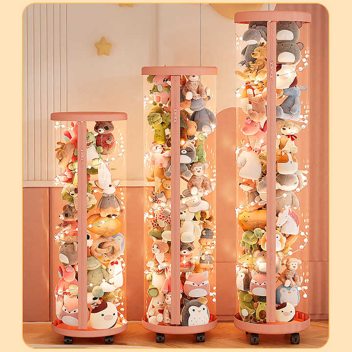 Cute Cartoon Plastic Storage Cabinet for Toys - Portable & Dust Proof
