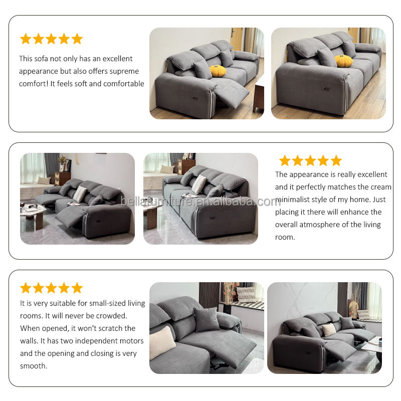 Elephant-Eared Electric Massage Function Three Seat Sofa 2025 New Space ...