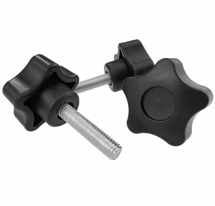 M6 M8 Stainless Steel/Carbon Steel Black Plastic Head Five Node Arm ...