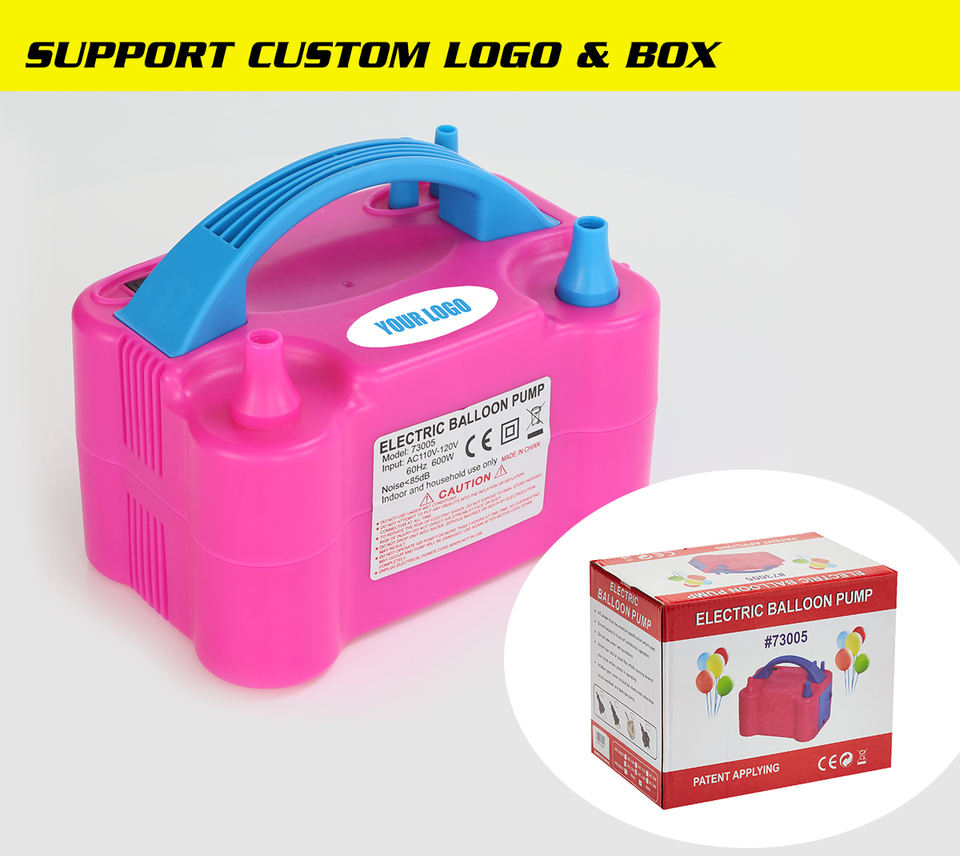 Professional Electric Balloon Air Pump Dual-Nozzle Portable Inflator ...