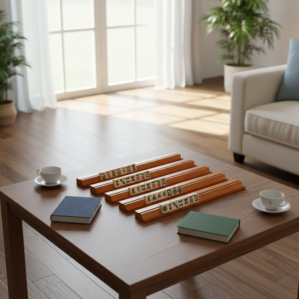Mahjong Ruler Set Magnetic Wooden Rulers American Style 4 Pieces/set ...