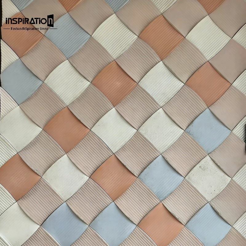 Cement 3D Texture Brick Modern Concrete Art Panel Textured Precast ...