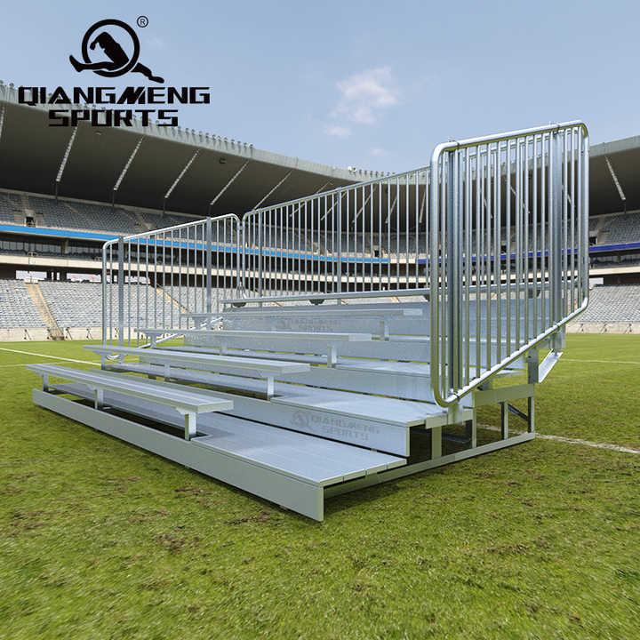 5 Rows of Aluminum Bleachers - Durable Grandstand Seating