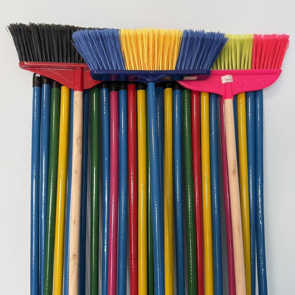 2025 New Wooden Long Broom Handle Fancy Brooms with Handle Plastic ...