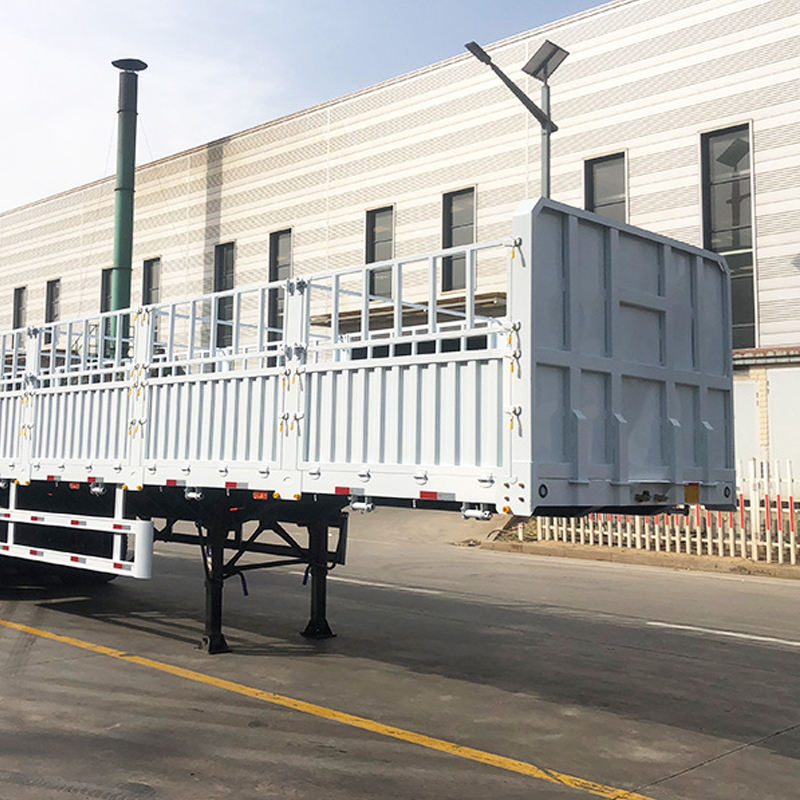 Cimc Side Fence Sidewall Semi Truck Dump Trailer 40 Ton Max Payload ...