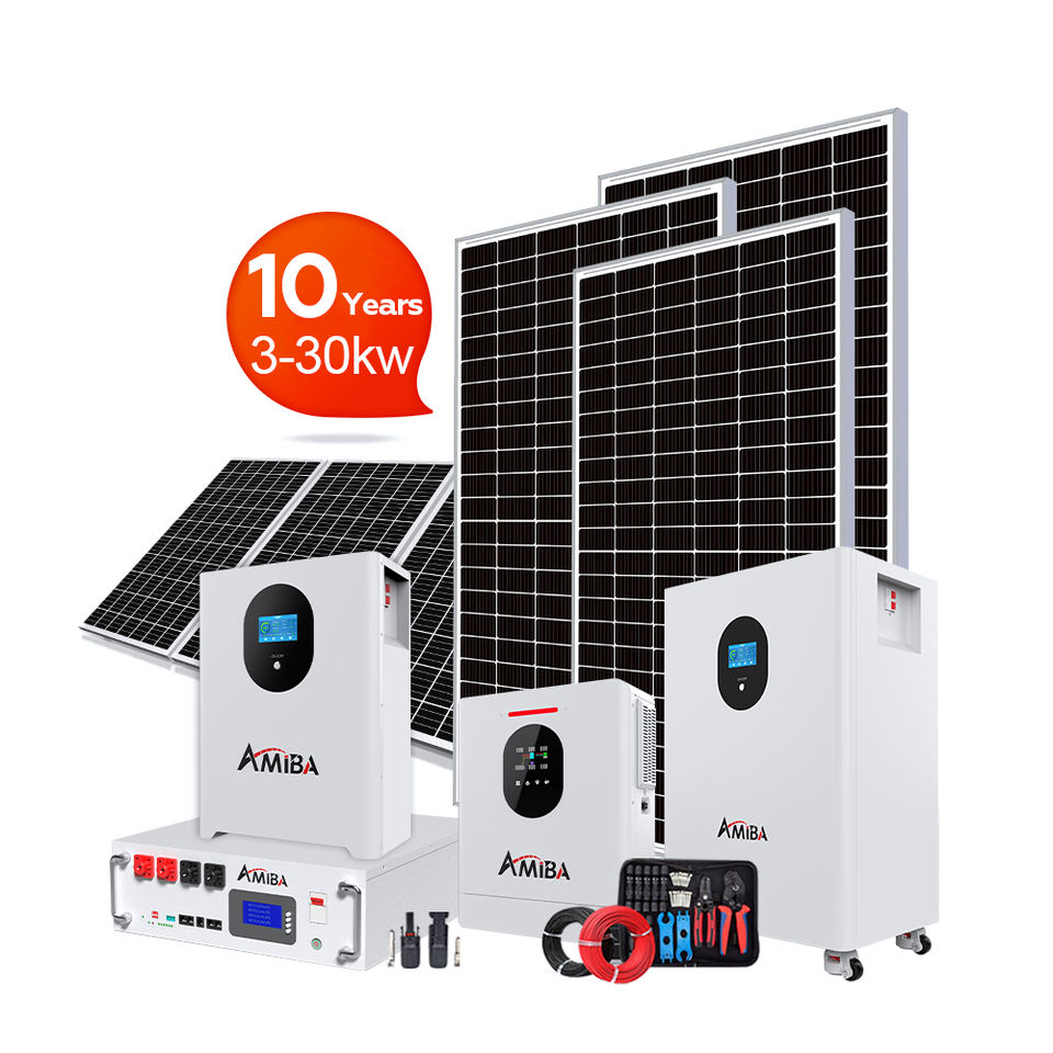 Large Villa Hybrid Solar System 10KW 15KW 20KW Complete Solar Panel Kit ...