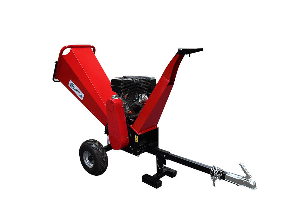 GC155 Drum Cutting Garden Waste Shredder 15HP 120mm Off-road Tire Wood ...