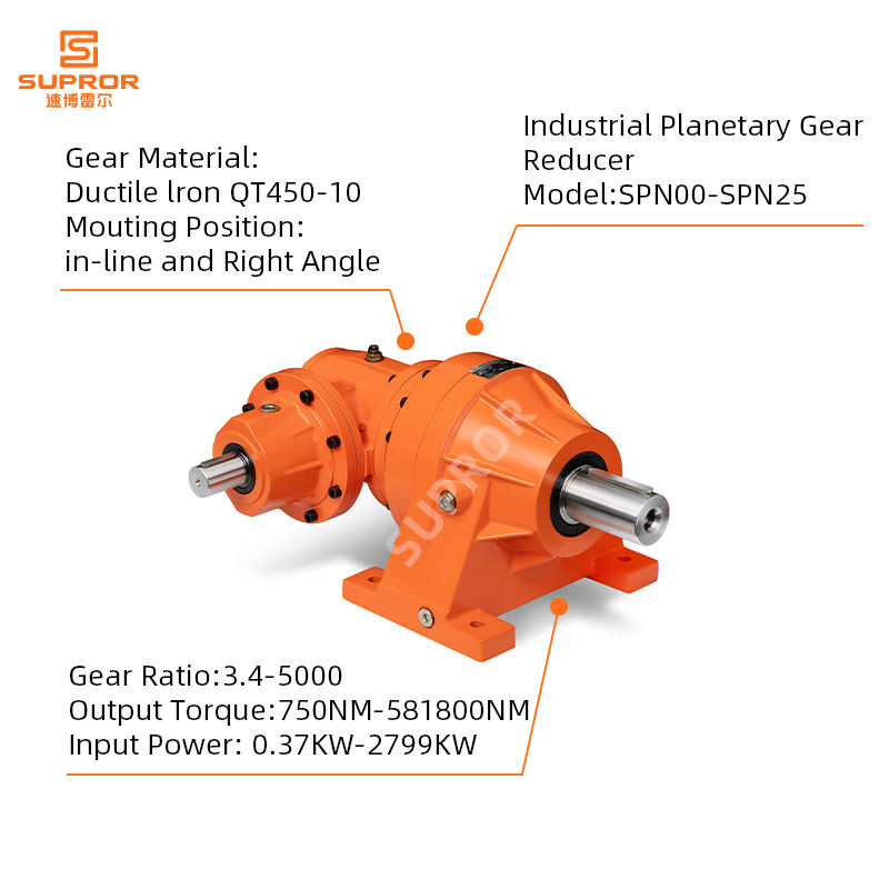 SUPROR Factory Large Industrial Planetary Gearbox with Motor High ...