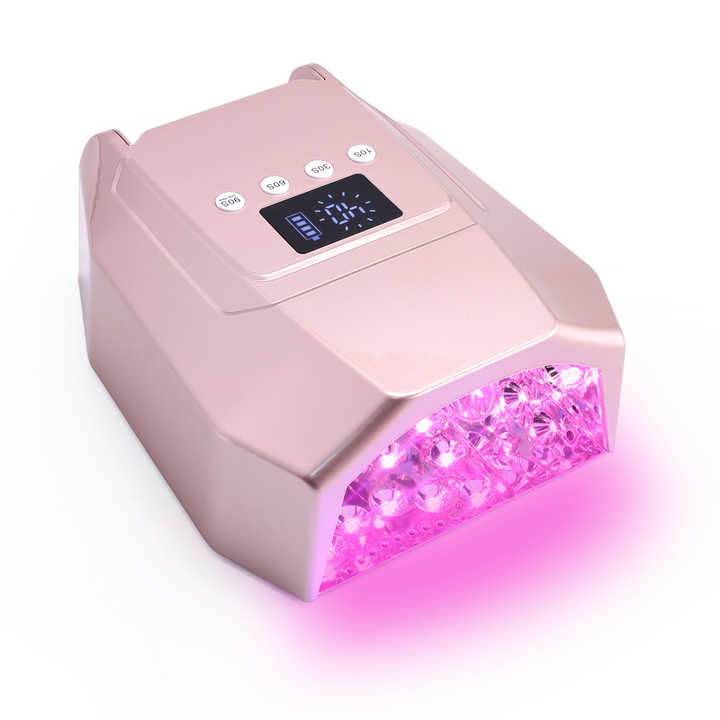 98W Wired Plug-in Pink Light UV LED Nail Lamp Machine Pro Cure Gel ...