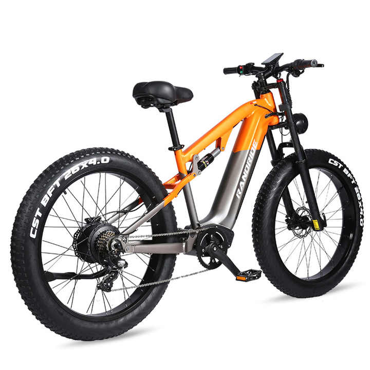 RANDRIDE YX80 Electric Bike - Dual Suspension, 1500W Power