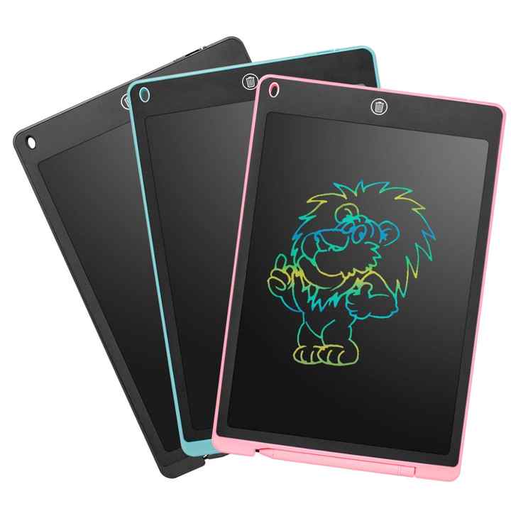12 Inch Kids LCD Writing Tablet Self-Adhesive Magnetic Features School ...