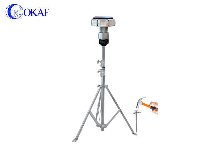 Manual Telescopic Portable Mast - 1.8m to 7m Stainless Steel