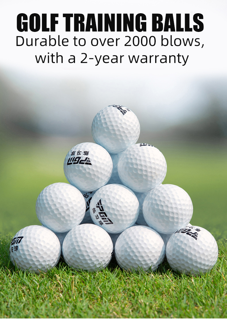 PGM Q028 custom 1 layer durable rubber practice training golf ball for driving rang-企业官网