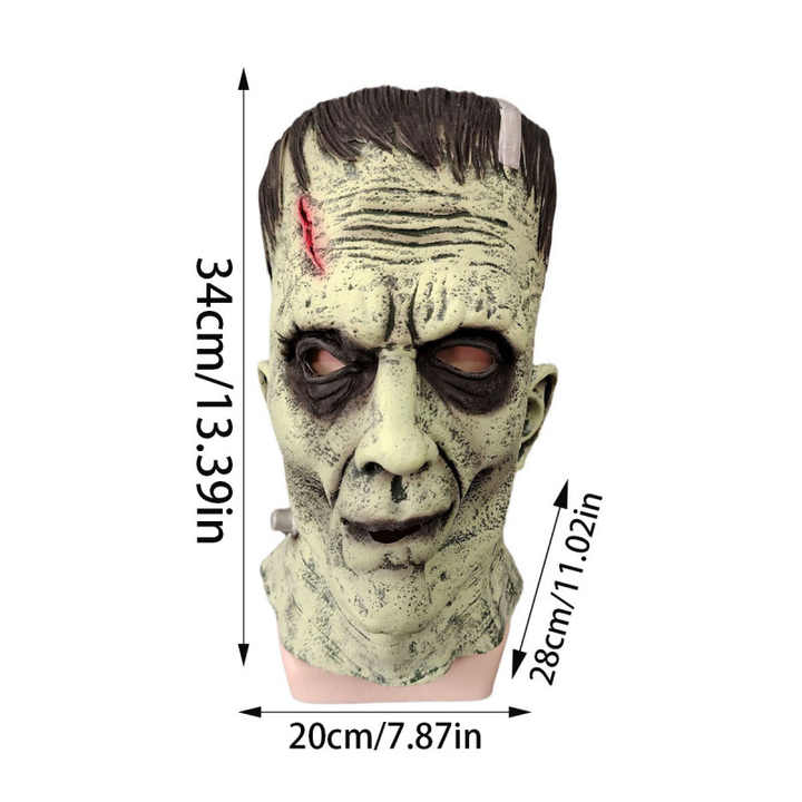 Halloween Horror Frankenstein Latex Mask - Fast Delivery