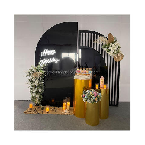 Beautiful Tempered Glass Round Wedding Stage Platform for Event ...