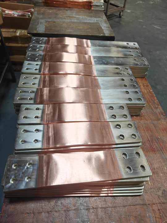U-Shaped Flexible Copper Busbar Connector Bent Design for Power ...