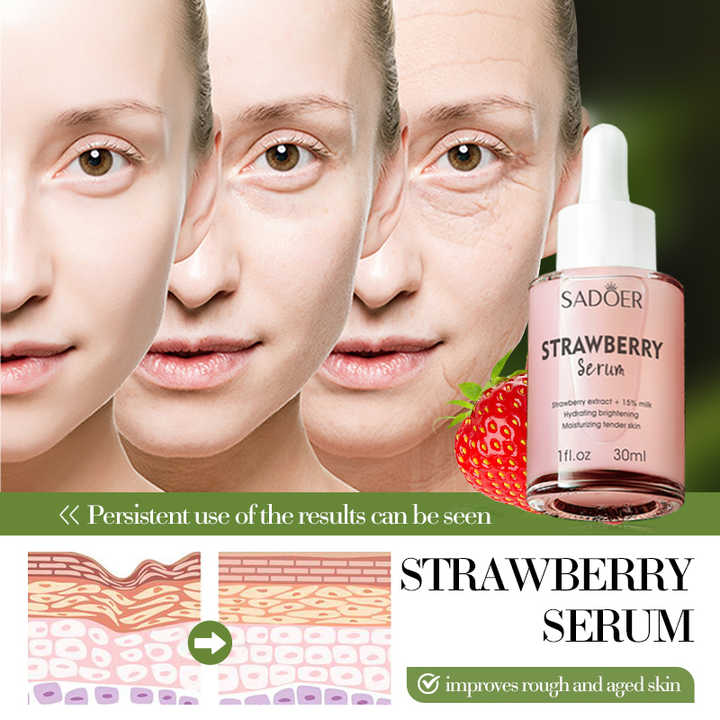 OEM SADOER Private Label Fruit Plants B5 Serum Nourishing Beauty Cosmetic Moisturizing Whitening ...