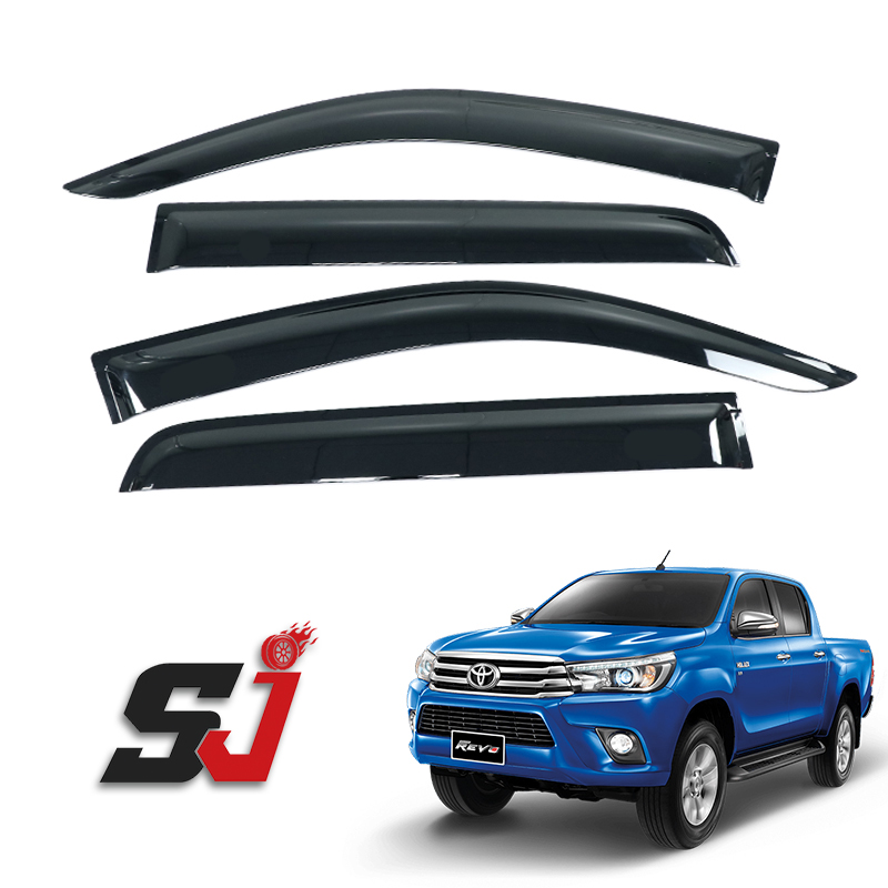 Toyota Hilux Revo Window Visors - Durable & Weatherproof