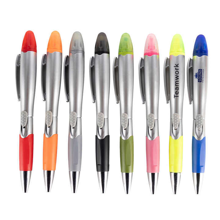MEGA 2024 Customized Multicolor Two in One Highlighter Pen with Plastic ...
