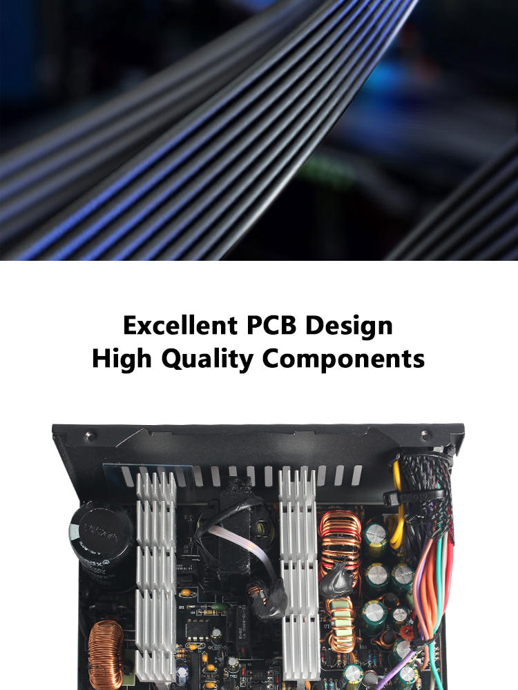 High Quality 500W APFC 80 PLUS Gaming PC ATX Computer Switching Power ...