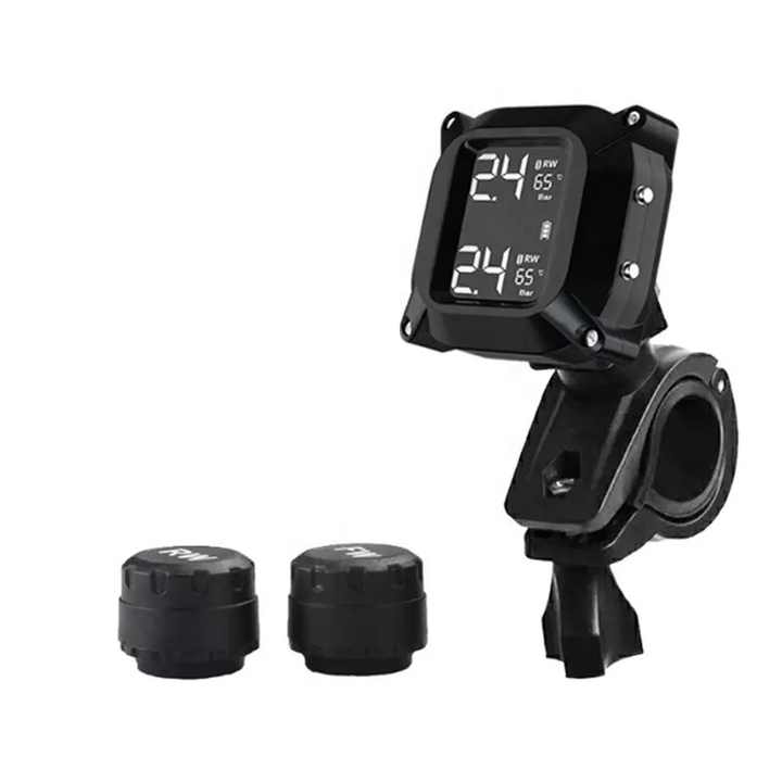 TPMS Tire Pressure Monitoring System for Motorcycle with External ...